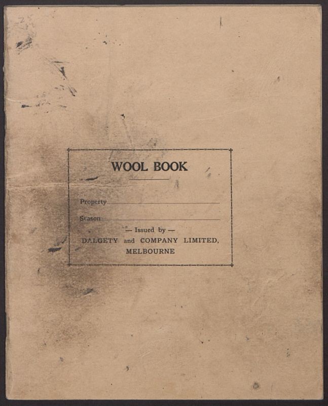 Wool Book Yanga 1959; 2019.195 | eHive
