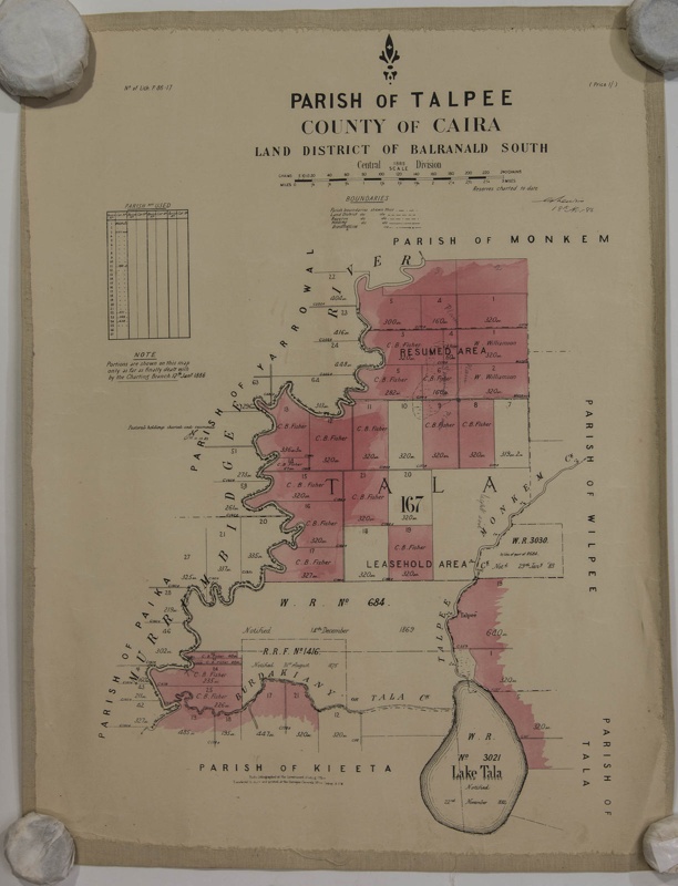 Map of the Parish of Talpee, County of Caira, Land District of ...