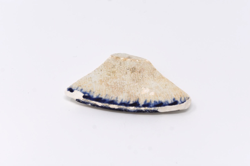 Sherd, Edged Whiteware; 1850-1897; OBF.1986.1.55 | eHive