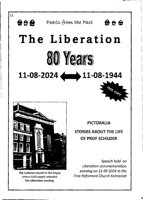 The Liberation 80 years on. Speech held on the Liberation Commemoration ...