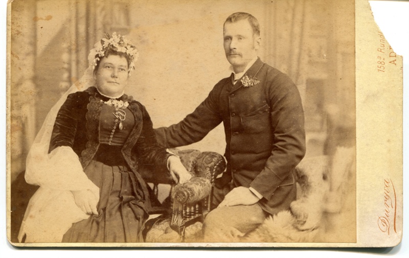 Garibaldi David Buick: Duryea Studio portrait of Garibaldi with wife ...