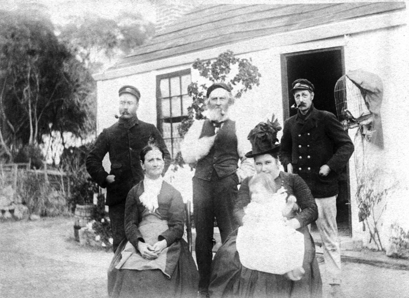 John Buick (1822-1914) standing, centre with seated wife, Frances Ann Ladd nee ... | eHive