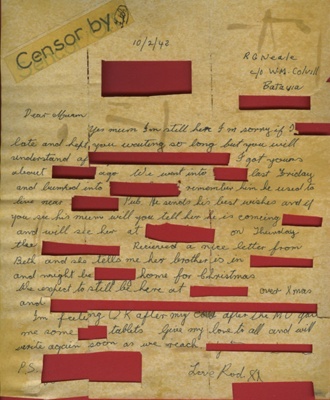 WW2 Censored Letter; Neale, R.G.; 1942-02-12; 0016 | eHive