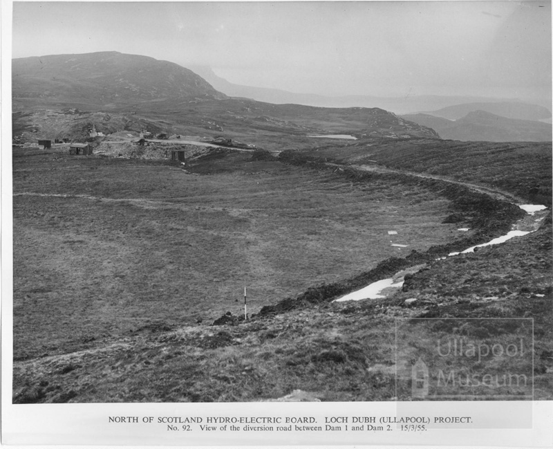 Loch Dubh Dam construction (1 of 99 images); 1955; ULMPH 2019 0092 | eHive