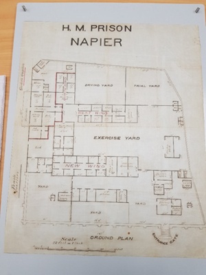 Napier Prison Plan; P.W.Lister; 1880s; P/LN/NAP.1 | eHive