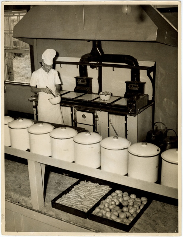 Chef in KBH kitchen, circa late 1950's | eHive