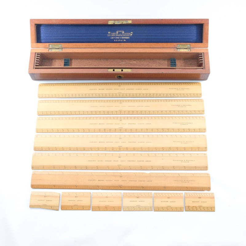 Engineering, box of engineering rulers; Stanley; 1890?; RX.1989.10 | eHive