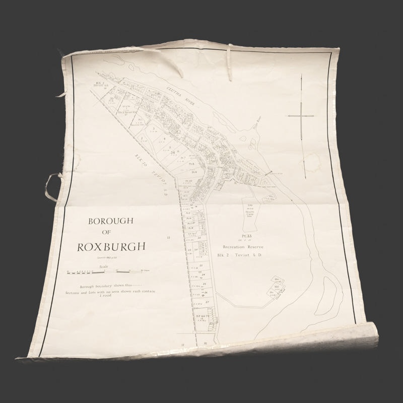 Map, Roxburgh street plan; unknown; 1882; RX.2018.178.1 | eHive