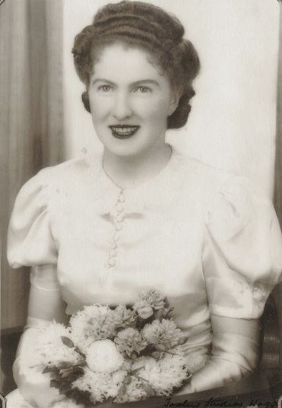 1944 Mary Plum (nee Kirk) at the Mount Erin Ball; 2023.191 | eHive