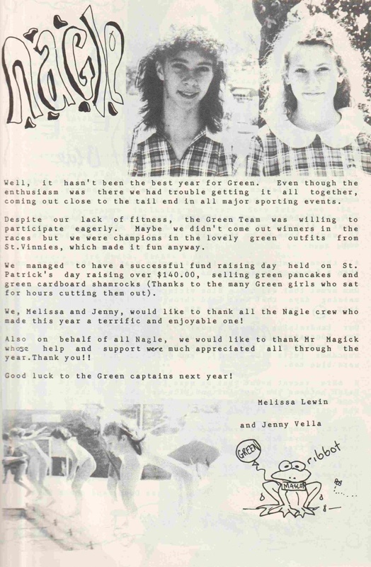 1989 Mount Erin High School Yearbook Nagle House; 2023.2371 | eHive