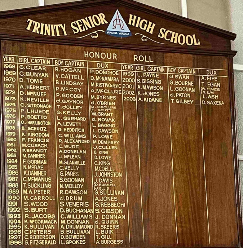 Trinity Senior High School Honour Roll; 2023.2506 | eHive