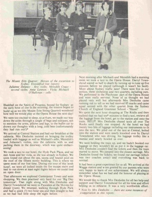 1985 Mount Erin High School Yearbook Quartet; 2023.2053 | eHive