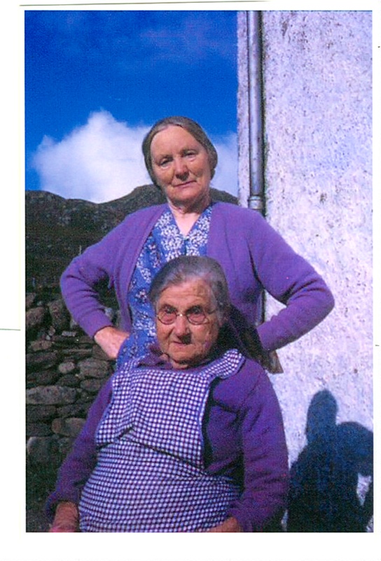 Photograph Granny Shaw and Morag Mackenzie - Polbain 1960. Granny Shaw ...