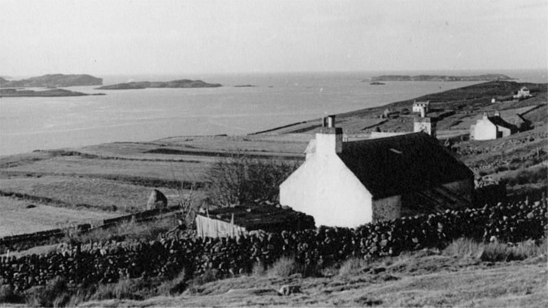 December - View from Brae House, Polbain At this time Brae House was ...
