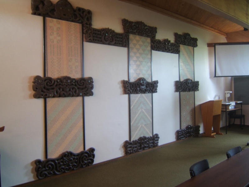 Pare Whakairo (carved lintels) - Runanga Room; Kereti Rautangata; 1960 ...