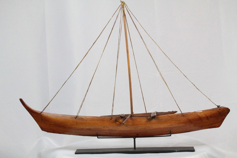 Samoan Wood Model Canoe; Mid to late 19th Century CE | eHive