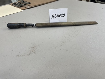 Vintage wooden hand file (bastard cut), 10 inches long has wooden ...