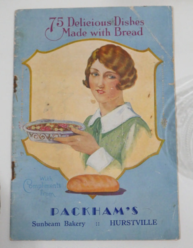 Bread recipe book ; Packham's Bakery; C. 1930's; 1980.X305 | eHive