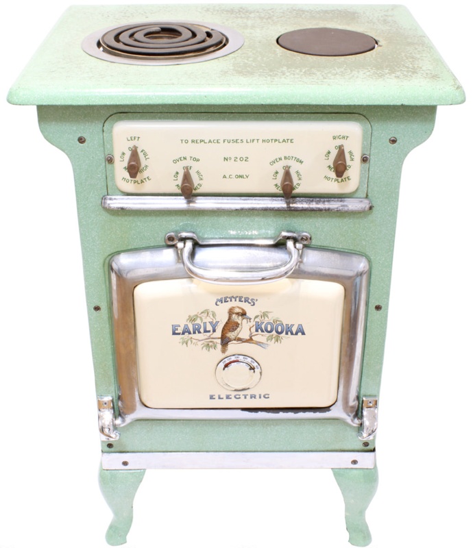 Early Kooka electric stove; Metters; 1950s; 1980.1355 | eHive