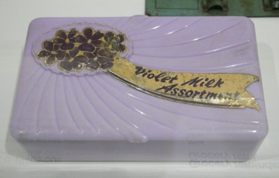 Violet Milk Assortment Chocolate Box ; Hoadley’s Chocolates Ltd.; c ...