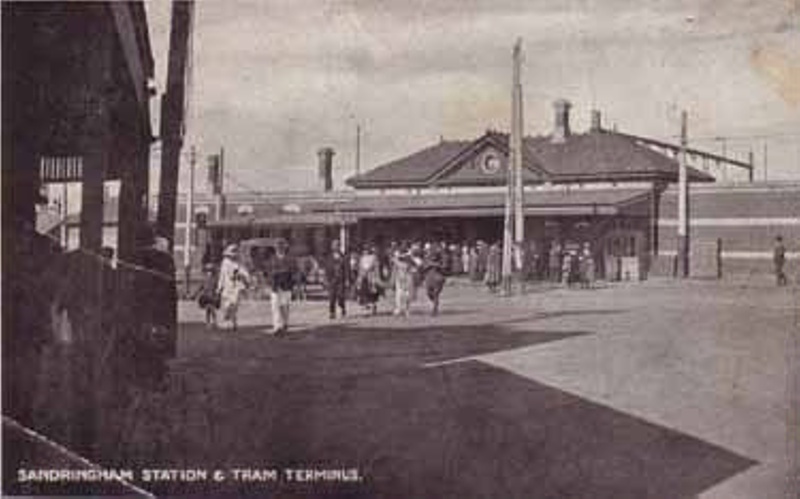Sandringham station & tram terminus.; c. 1922; P2736 | eHive