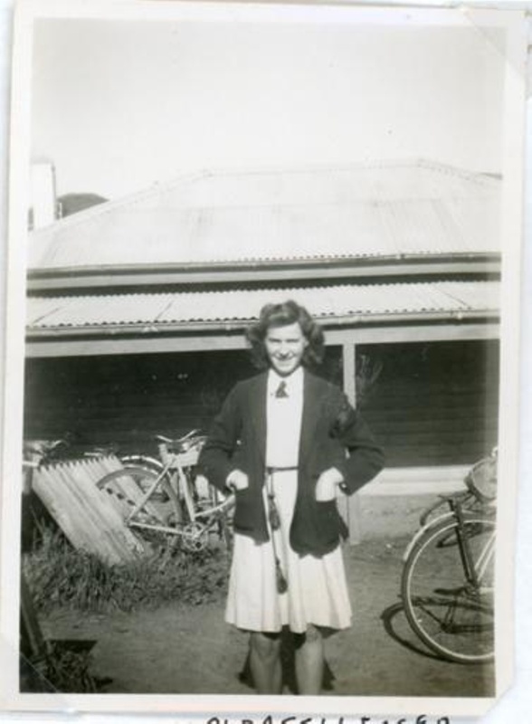 Valda Sellenger in Hampton High School uniform; 1947; P9528 | eHive