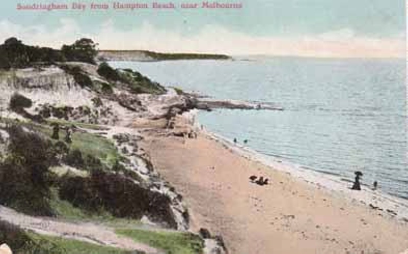 Sandringham bay from Hampton beach, near Melbourne.; 1906?; P5980-66 ...