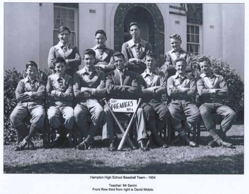 Hampton High School baseball team 1954; 1954; P8446 | eHive
