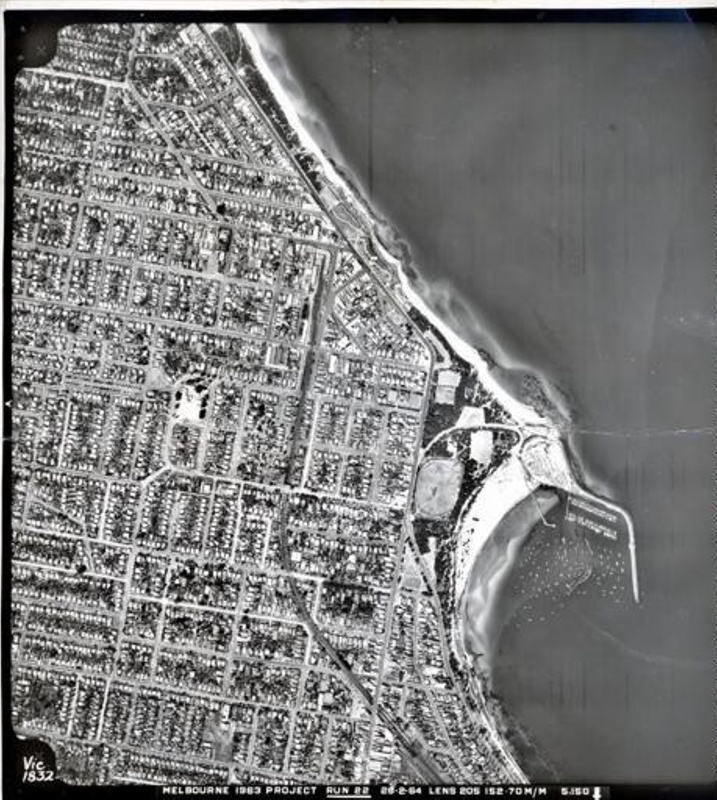 Aerial view of Sandringham; 1964 Feb. 28; P3777 | eHive