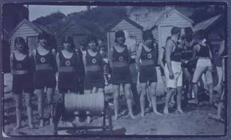 Sandringham Life Saving Club girls' team; c. 1927; P1167 | eHive