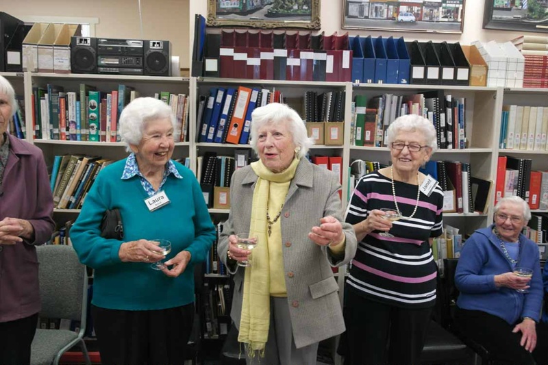 90th birthday celebration for Lesley Falloon, Janet Larson and Laura ...