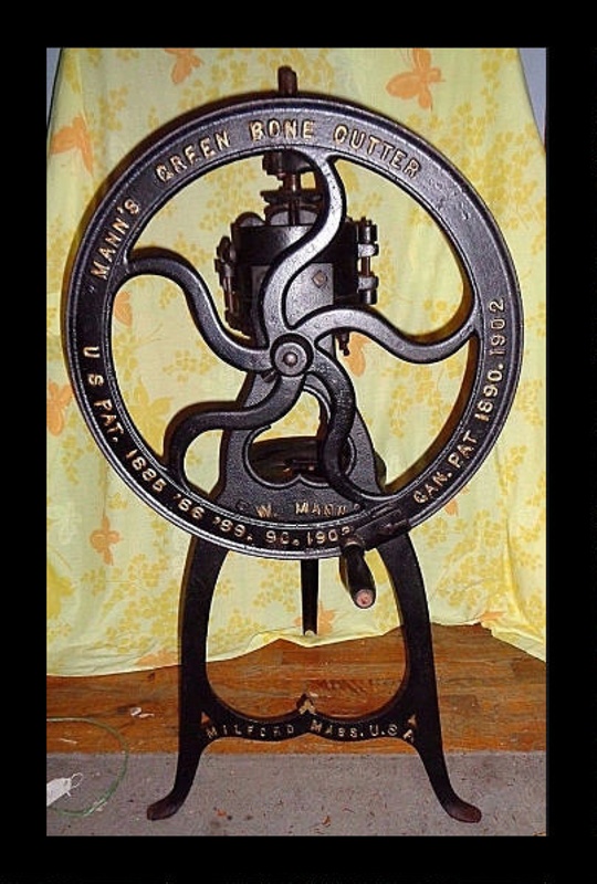 Mann's Green Bone Cutter; F. W. Mann; Circa 1903; BRS2019.10.141 | eHive