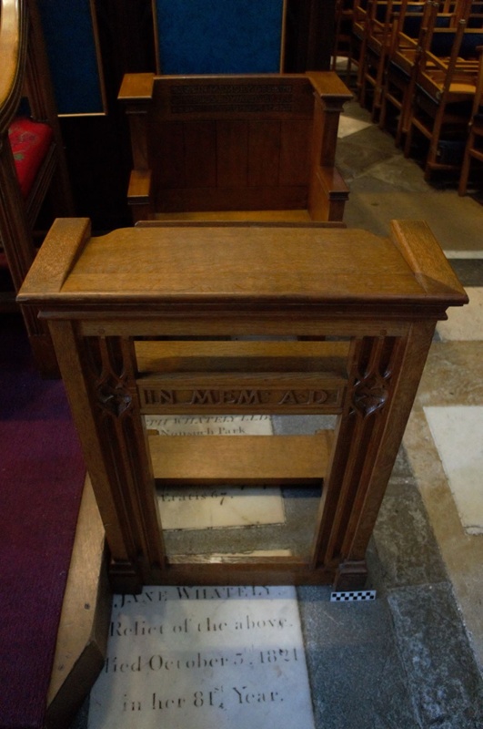 Pair of clergy chairs with matching desks; Oatley, George Herbert, 1863 ...
