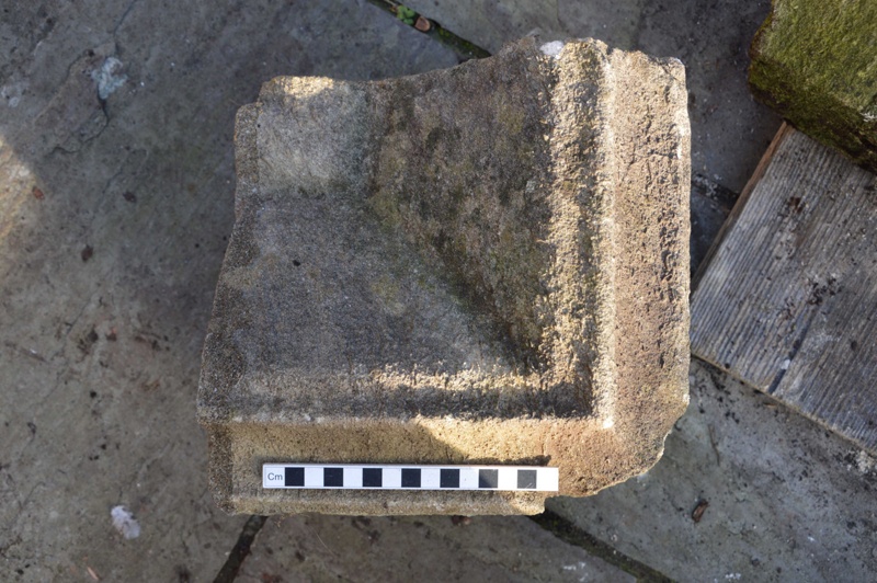 Coping from parapet with right-angle change; 19th century; BRSBC.S101 ...