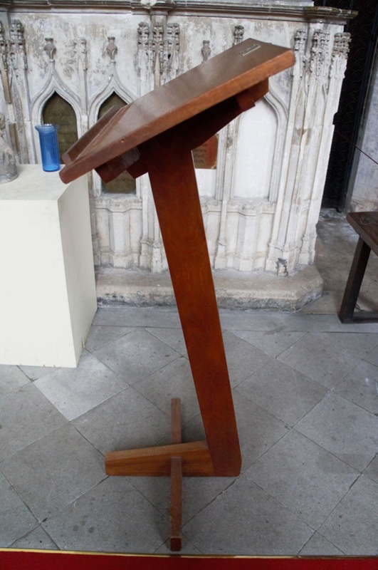 Wooden lectern; c. 1977; BRSBC.161 | eHive