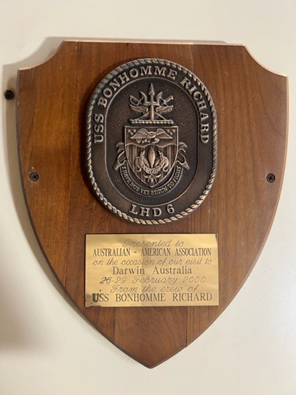 USS BONHOMME RICHARD (LHD 6) plaque ; 2025.92 | eHive