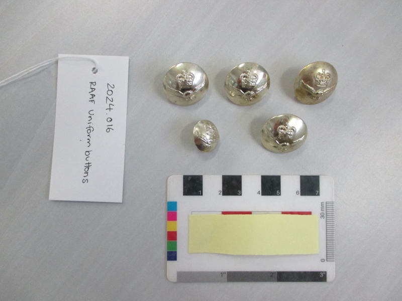 RAAF Uniform buttons; Stokes and Sons; 2024.016 | eHive