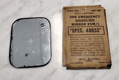 Emergency Signaling Mirror WW2; General Electric; 2023.25 | eHive
