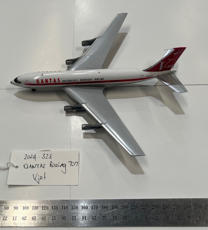 Diecast Model QANTAS Boeing 707 V Jet 1:200 scale; 2024.323 | eHive