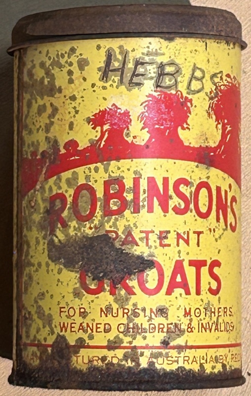 Robinson's Patent Groats Tin; HW011 | eHive