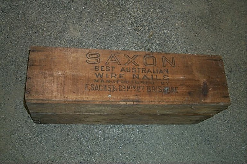 Saxon Wire Nail Timber Box, (1),; 00087_Prop | eHive