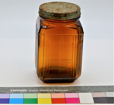 Brown Glass Screw-Top Jar; No Date; BH906 | eHive