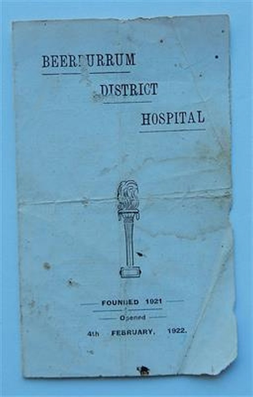 Beerburrum District Hospital brochure; 1/02/1922; BH3046 | eHive