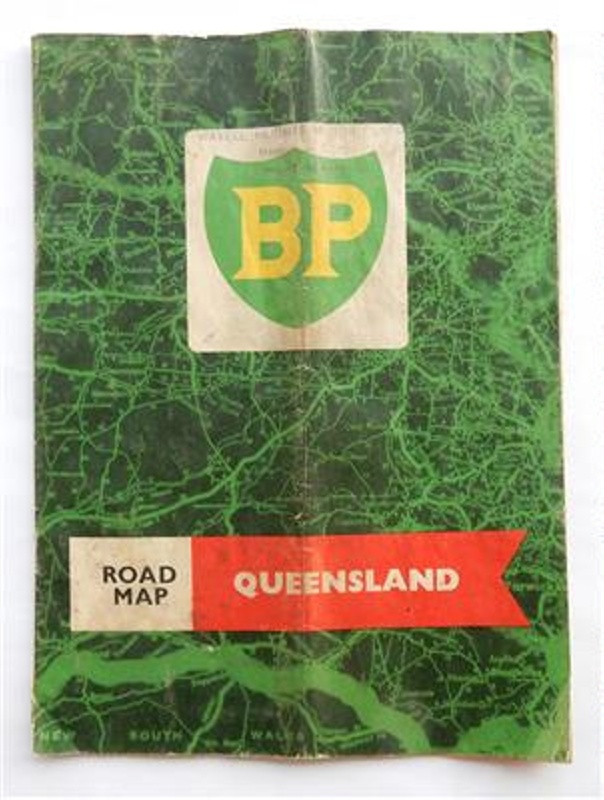 BP Road Map of Queensland; BH2428 | eHive