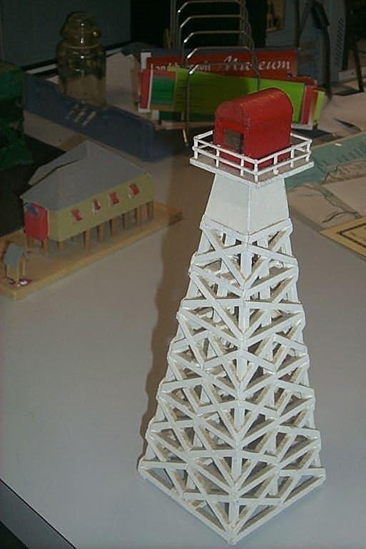 Models, (1), timber, balsa wood, light house tower; 13460-03 | eHive