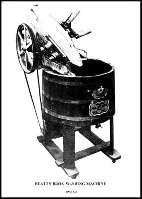 BETTY BROS. WASHING MACHINE C1920 [BLACK AND WHITE PHOTOGRAPH]; C1920 ...