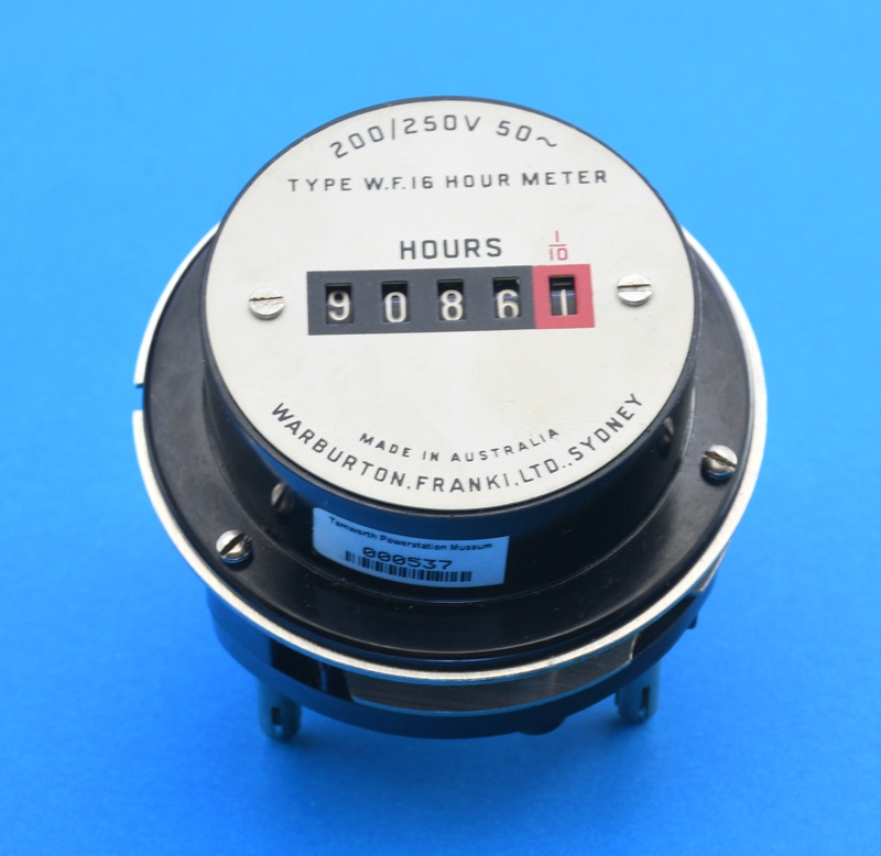 Warburton Franki Type WF61 Cyclometer dial Hour Meter; Warburton Franki ...